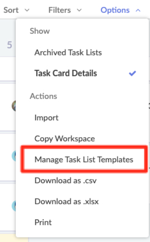 Edit Task List Template – Redbooth Help